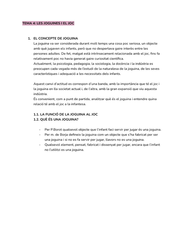 Tema 4 Joc | PDF