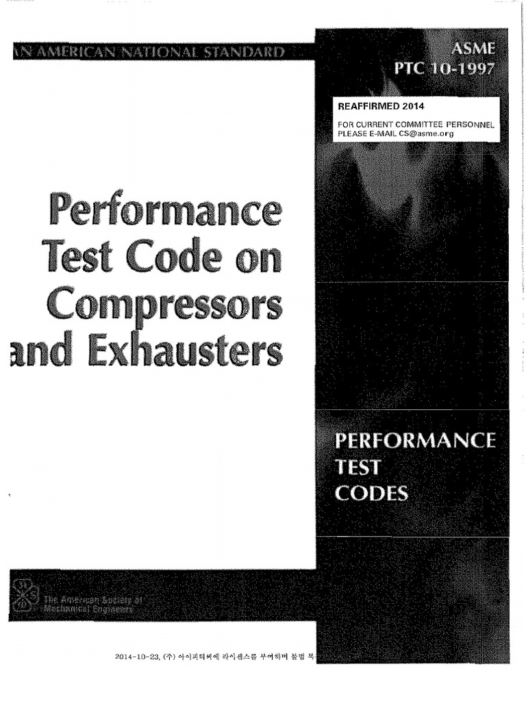 Asme PTC 10-1997 | PDF