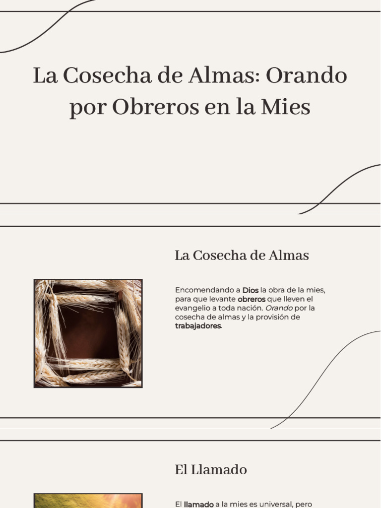 Slidesgo La Cosecha de Almas Orando Por Obreros en La Mies ...