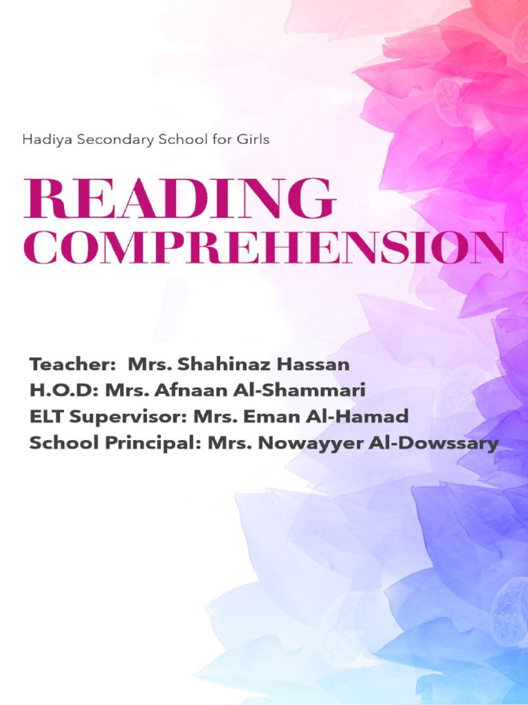 Shahinaz Reading Comprehension Passages | PDF | Attention Deficit ...
