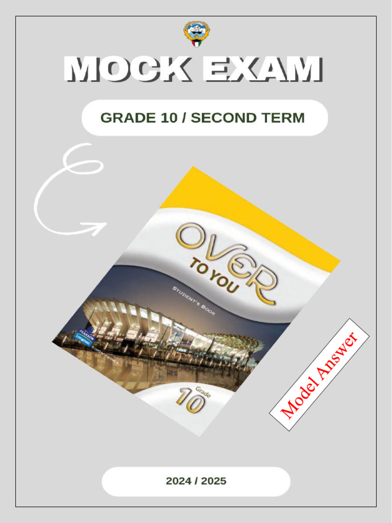 Shahinaz G10 Mock Exam Model Answer | PDF | Computer File | Plants