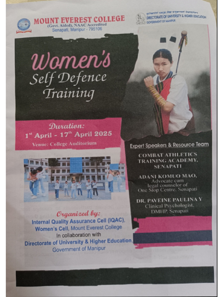 Women's Self Defence Training Programme | PDF