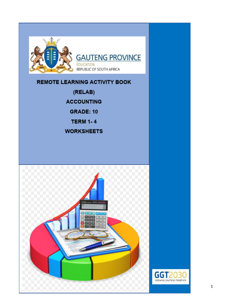 Accounting Grade 10 Relab Activities - Worksheets | PDF | Debits And ...
