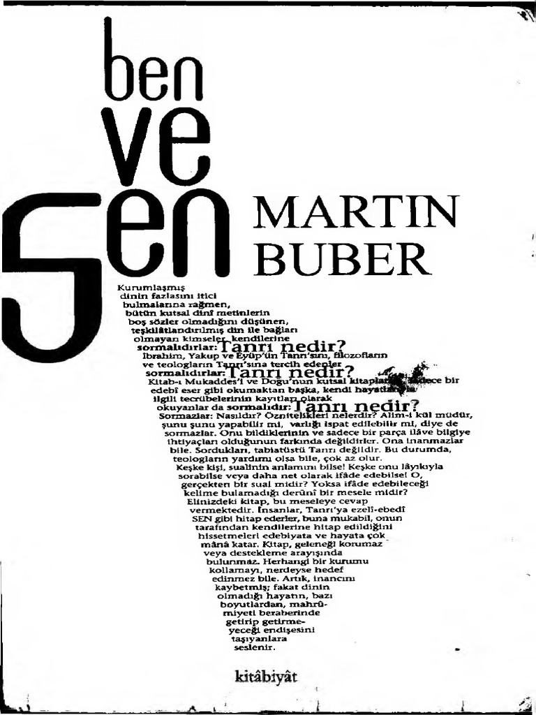 Martin Buber - Ich Und Du (Ben Ve Sen) - 423928 | PDF