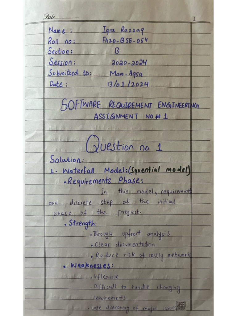 Fa20 Bse 054 (Sre) | PDF