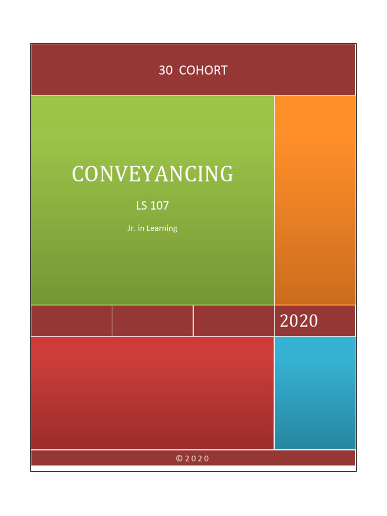 Lst Conveyancing All Topics, Bm Mtaki | PDF | License | Civil Law (Common Law)