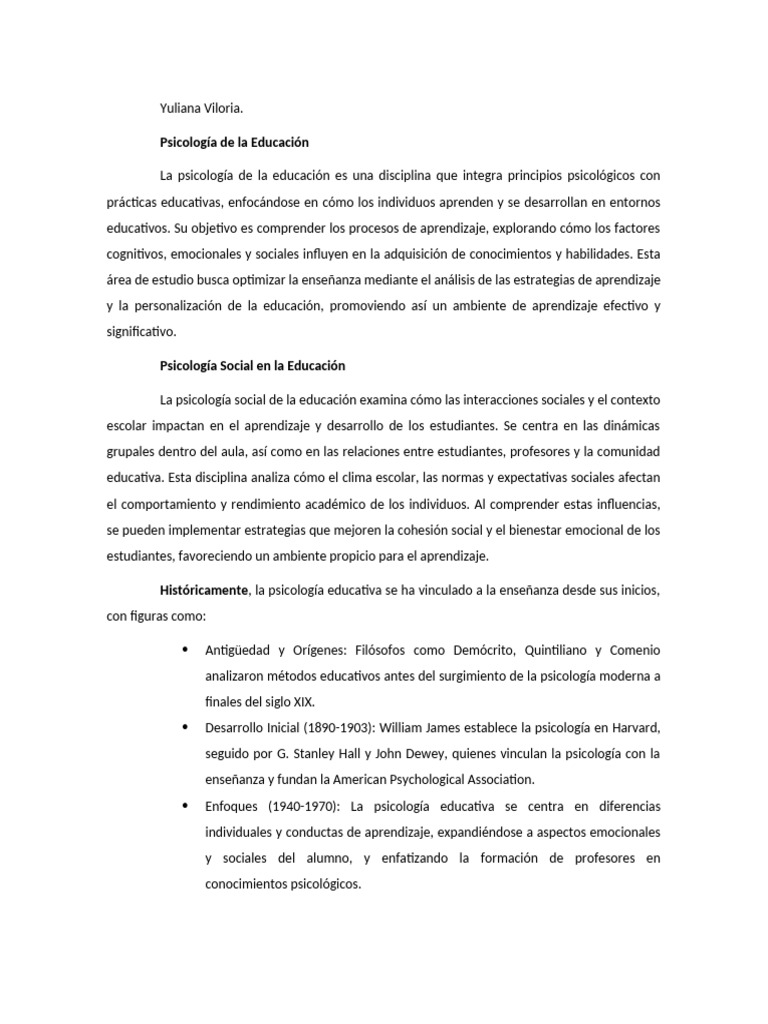 yuliana infografia | PDF | Enseñando | Sicología