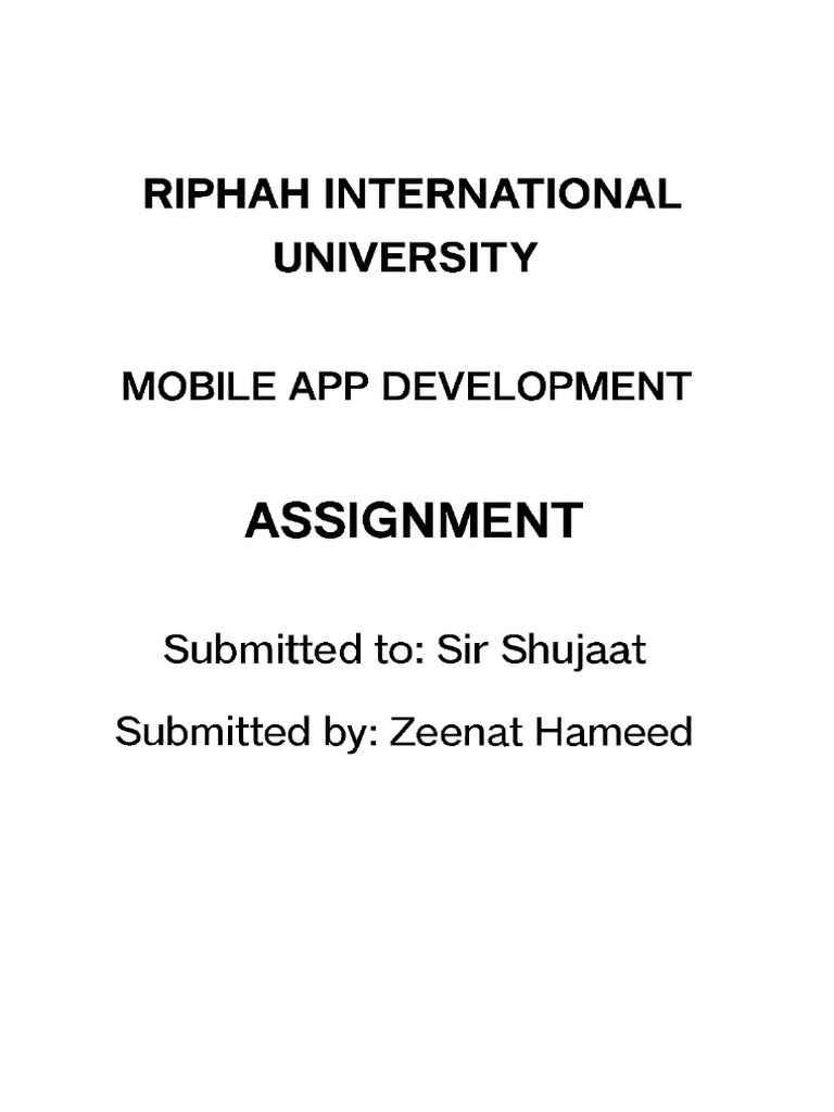 Zeenat Hameed Assignment | PDF
