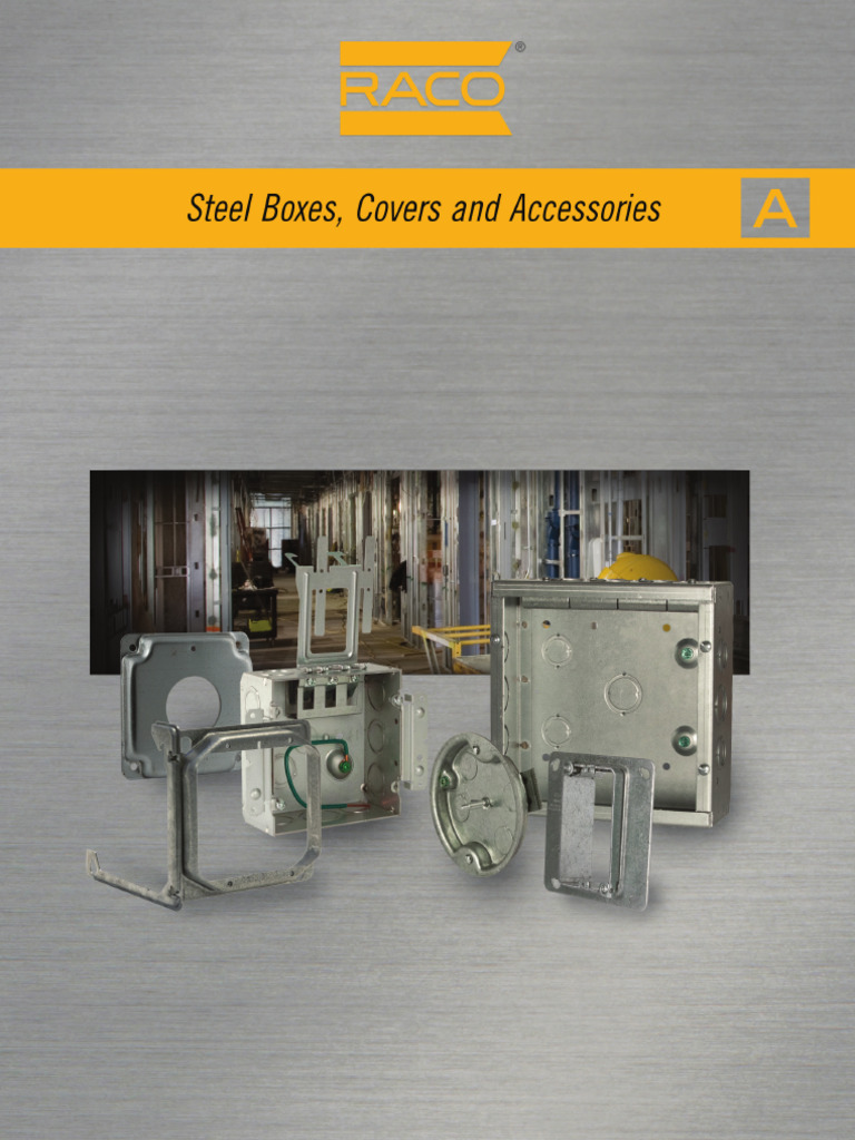 RTB Steel Boxes Covers Acc | PDF | Electrical Wiring | Wire
