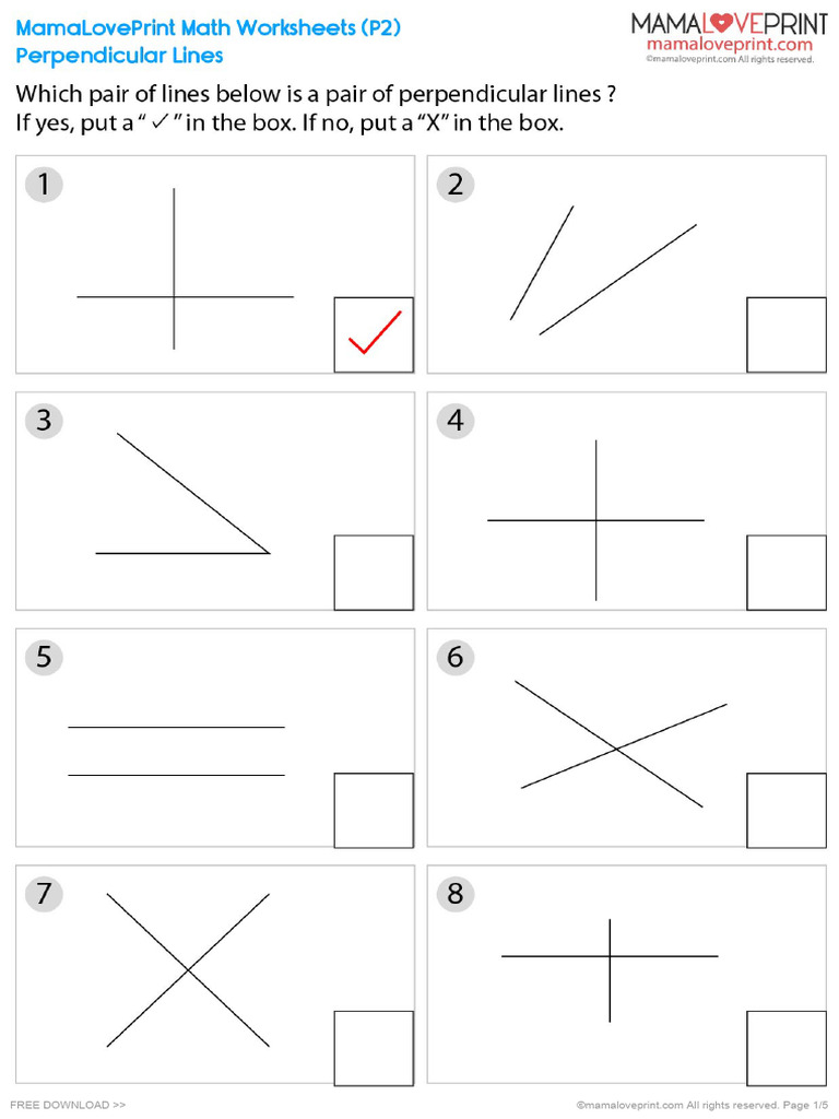 Mamaloveprint Math p2 Line | PDF