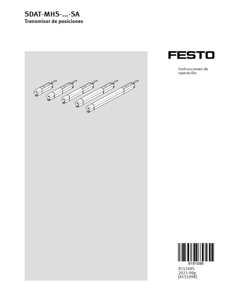 FESTO Positions-Transmitter SDAT-MHS - ES | PDF | Diodo emisor de luz ...