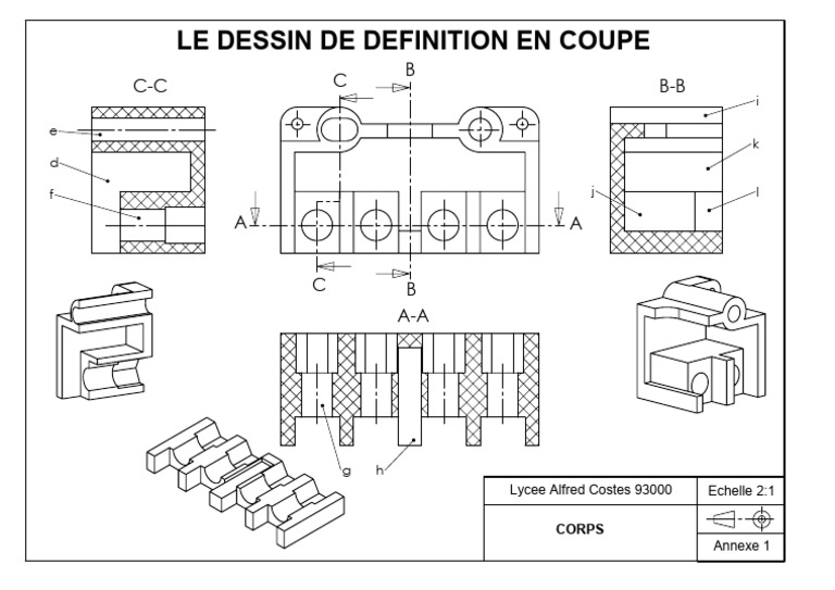 Corps Dessin de Definition en Coupe | PDF