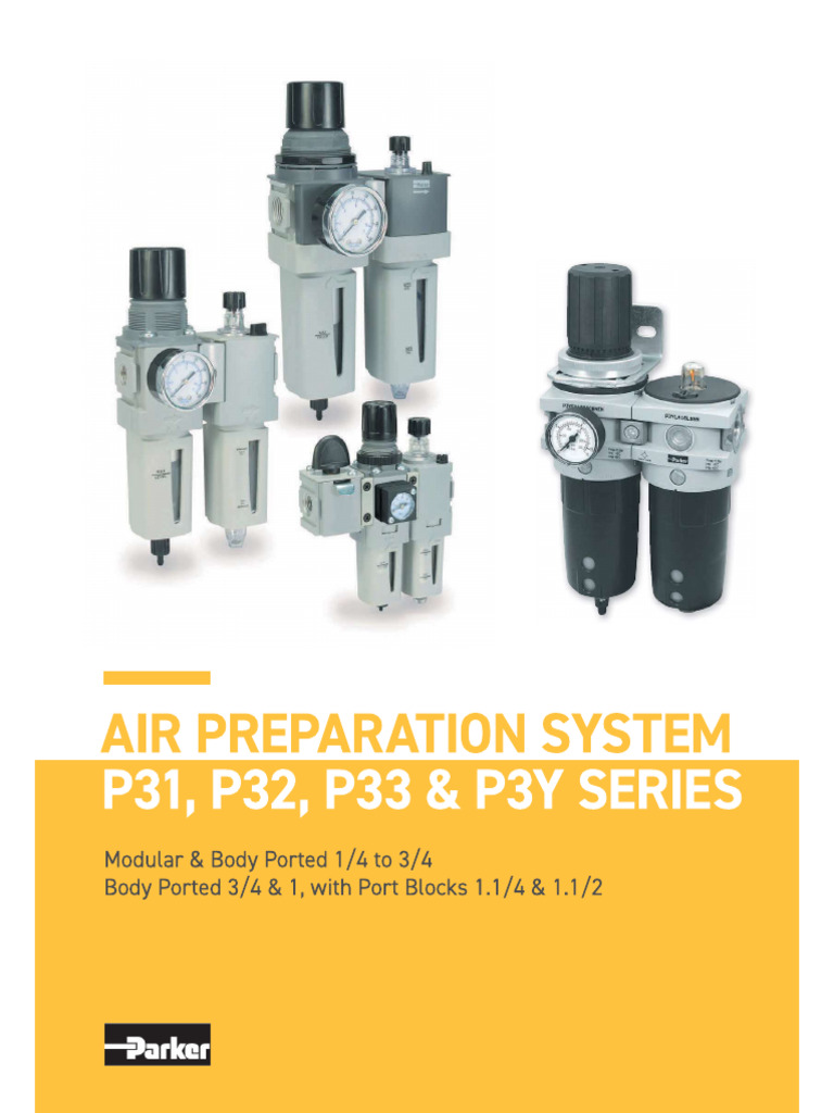 Unidad de Mantenimiento p31, p32, p33, p3y PARKER | PDF