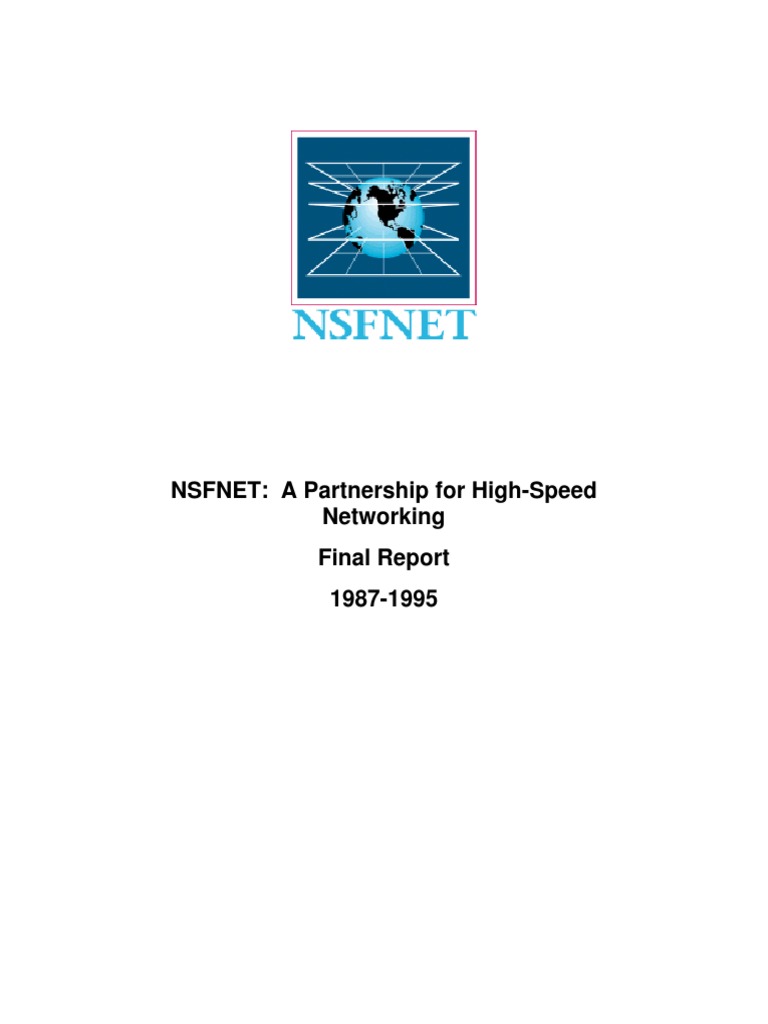 Nsfnet Final | National Science Foundation | Computer Network
