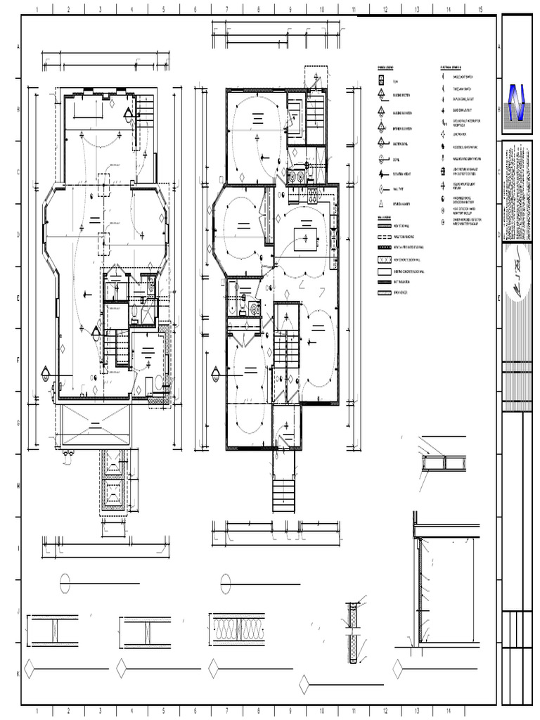 Basement Plan First Floor Plan: A Wood Stud Partition B Wood Stud Partition C D E Finish ...