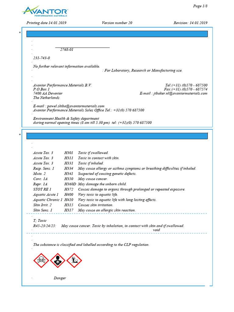 MSDS Niquel | PDF | Toxicity | Dangerous Goods