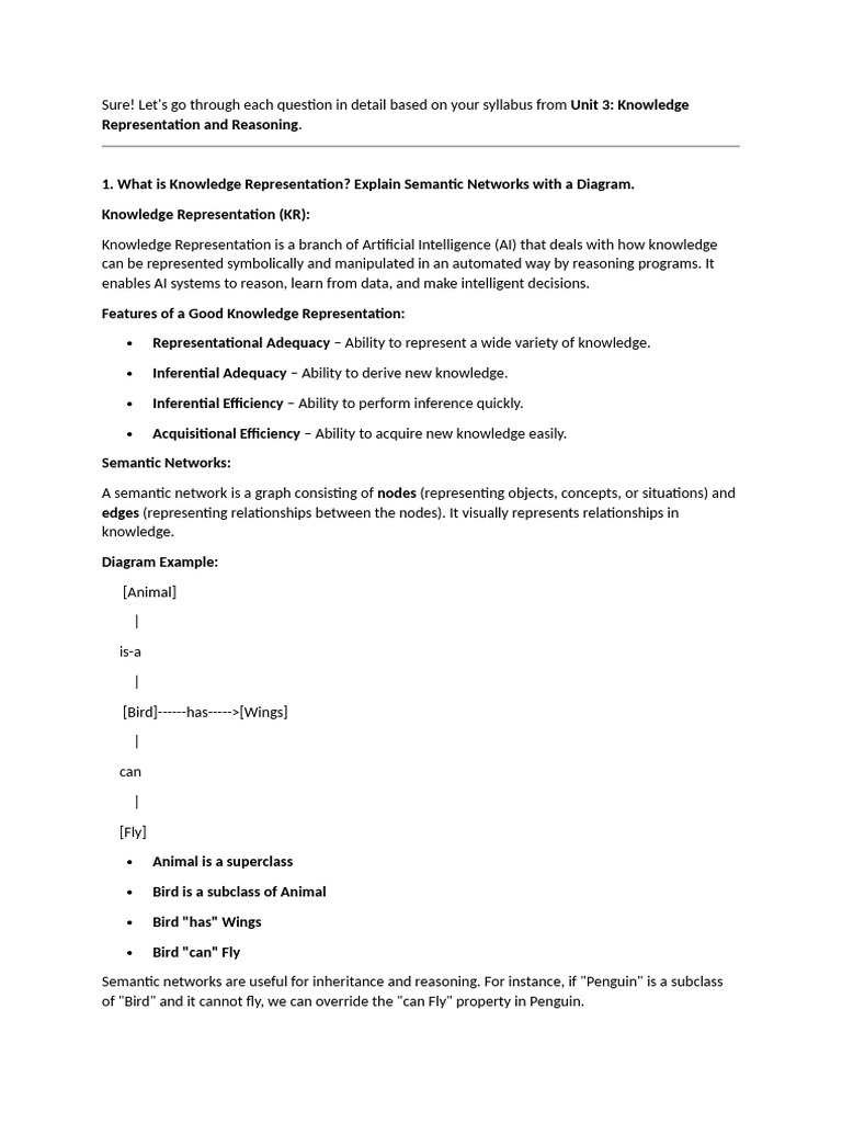 Knowledge Representation in AI Explained | PDF | Knowledge ...