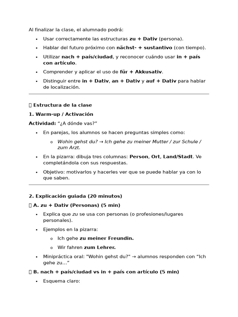 Preposiciones A1.2 | PDF | Lingüística | Sintaxis
