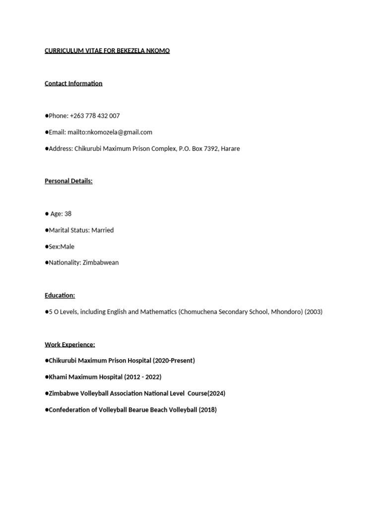 Revised CV Assign N Komo | PDF