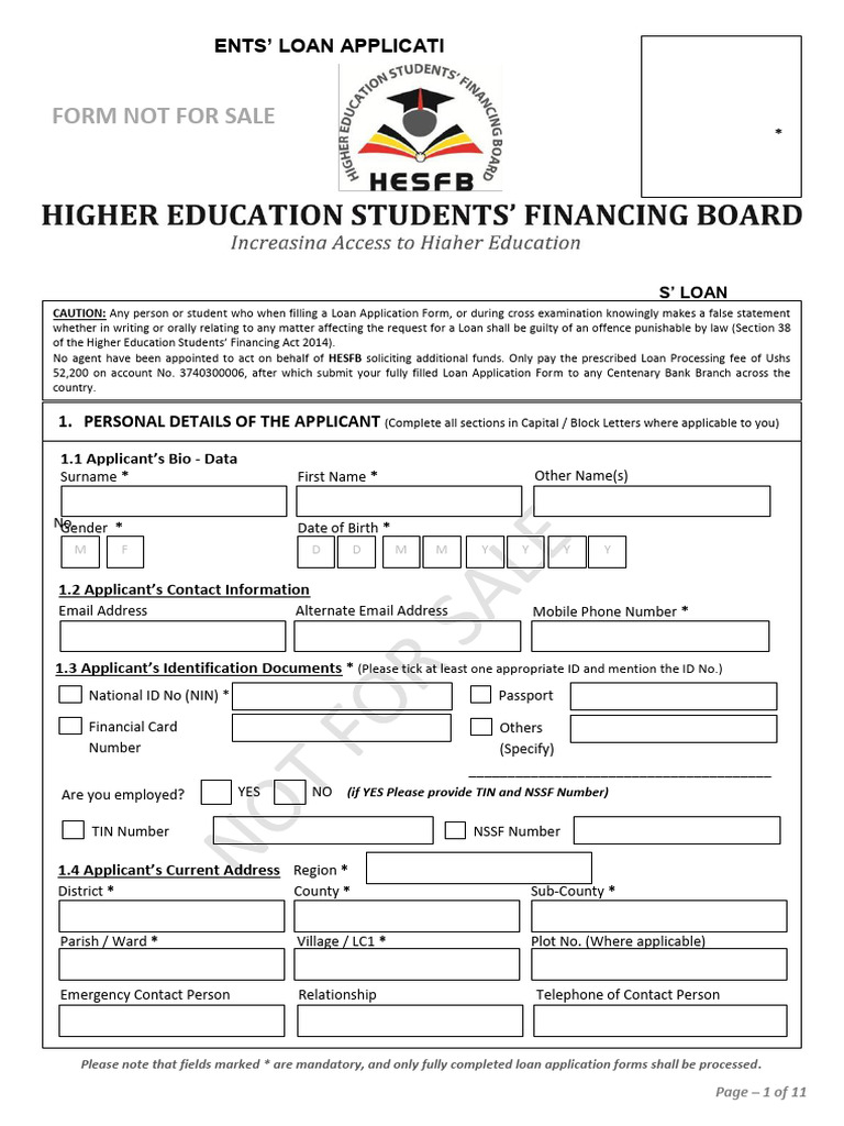 Student Loan Application Form 2019/20 | PDF | Credit | Finance & Money ...