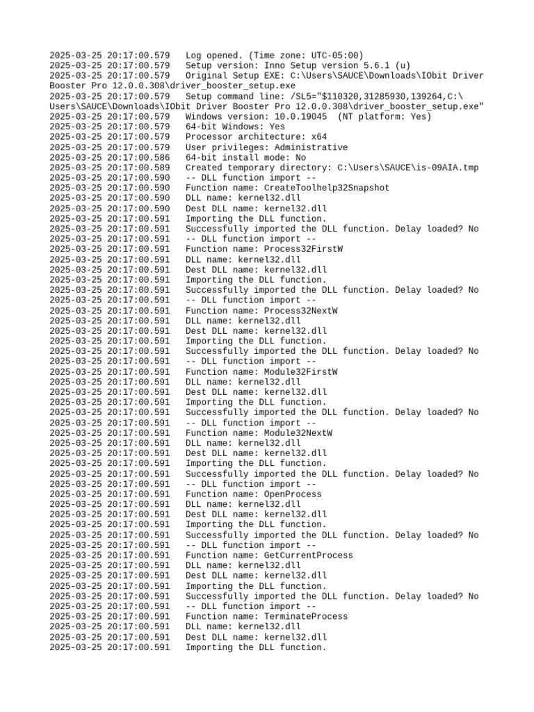 Setup Log 2025-03-25 #001 | PDF | Operating System Families | Software ...