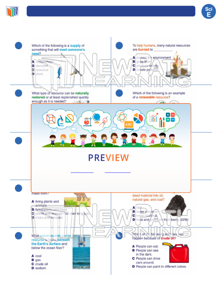 Worksheet Science Grade 5 Energy Resources 0 | PDF | Copyright Law ...