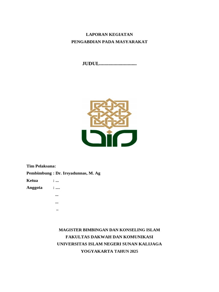 Laporan PKM BKI Kontemporer | PDF