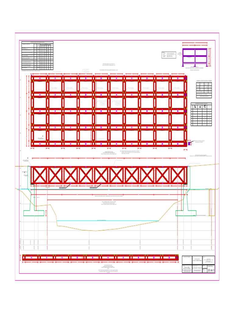 9.0 Plano Planta y Perfil de La Estructura Metalica e Infra | PDF ...