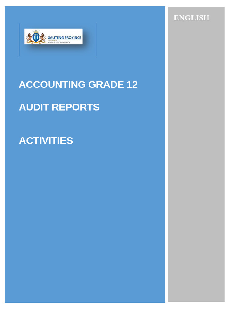 Audit Reports - Solutions English | PDF | Auditor's Report | Audit