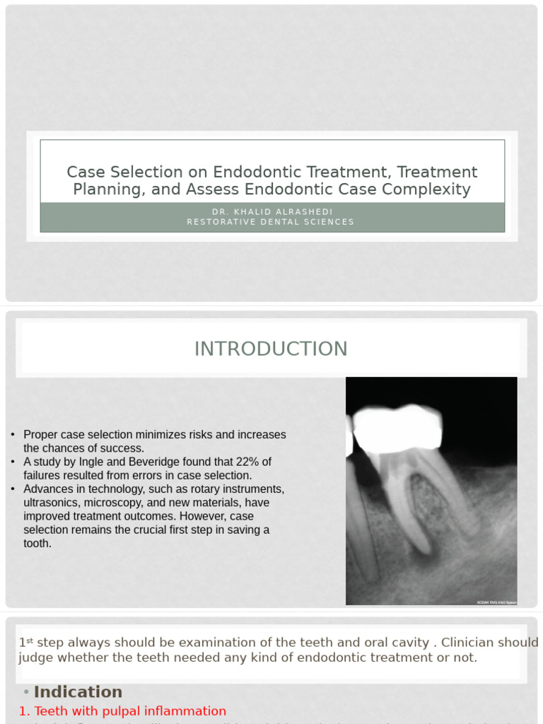 7 - Endodontic Case Complexity | PDF | Medical Specialties | Dentistry Branches