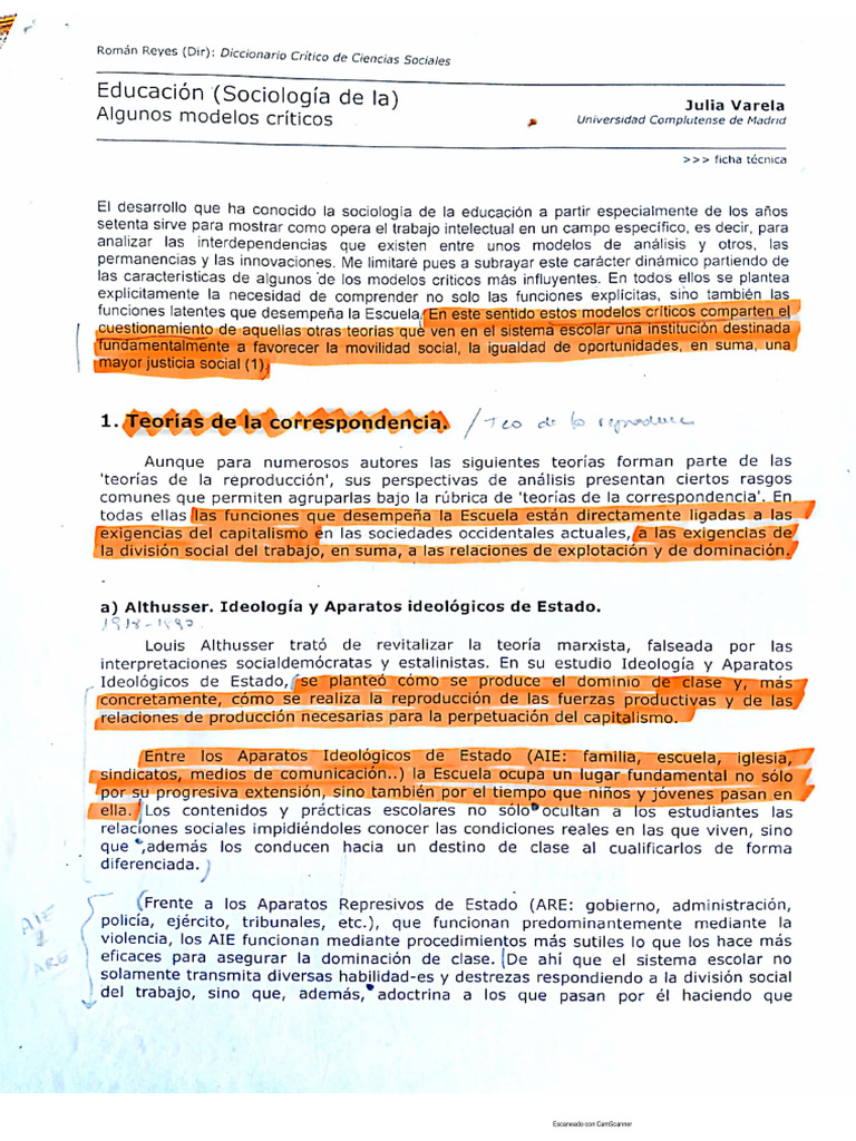 Varela 2009 Teorias Criticas | PDF