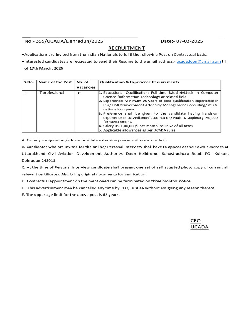 Ucada Bvi Jobs | PDF