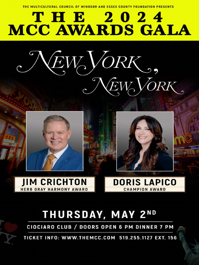 2024 MCC Awards Gala Poster | PDF