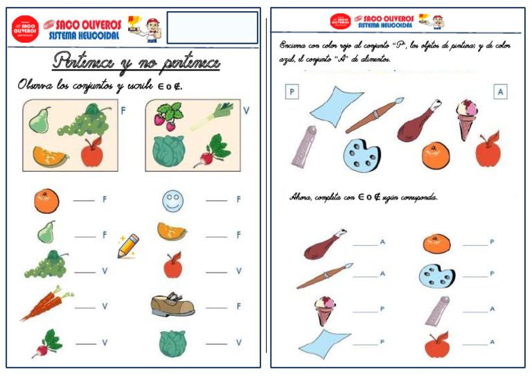 Pertenece y No Pertenece | PDF