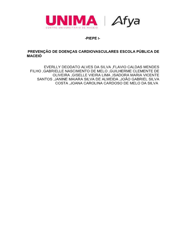 6 - Resumo Simples de PIEPE (Grupo 1) | PDF