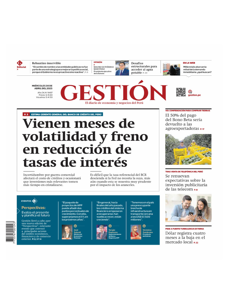 Diario Gestion 30-4-25 Scala 300 | PDF