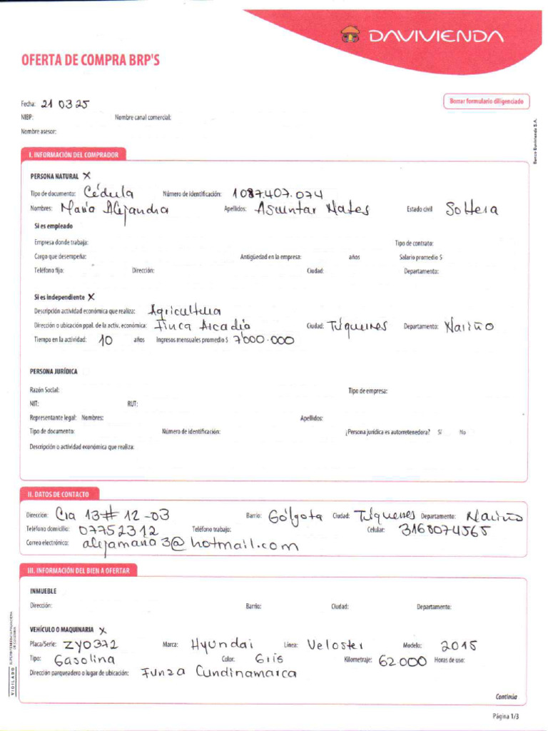 Formato de Oferta | PDF