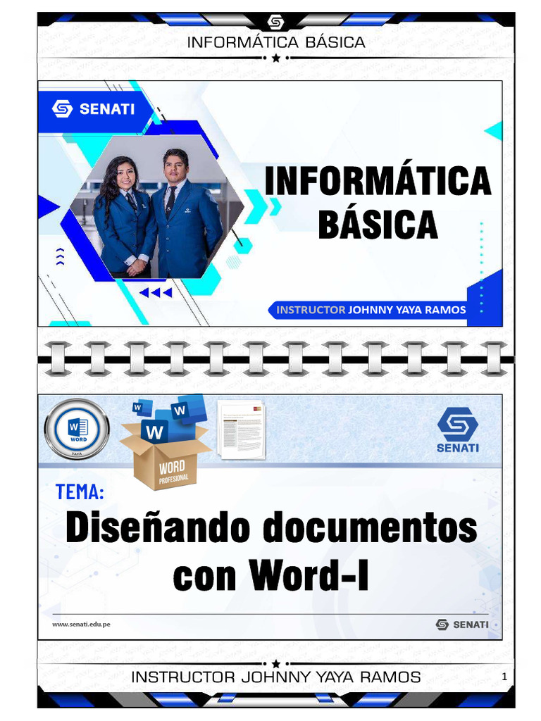 Sesión 01 - Microsoft Word - Creando Documentos - I | PDF | Procesador de textos | Archivo de ...