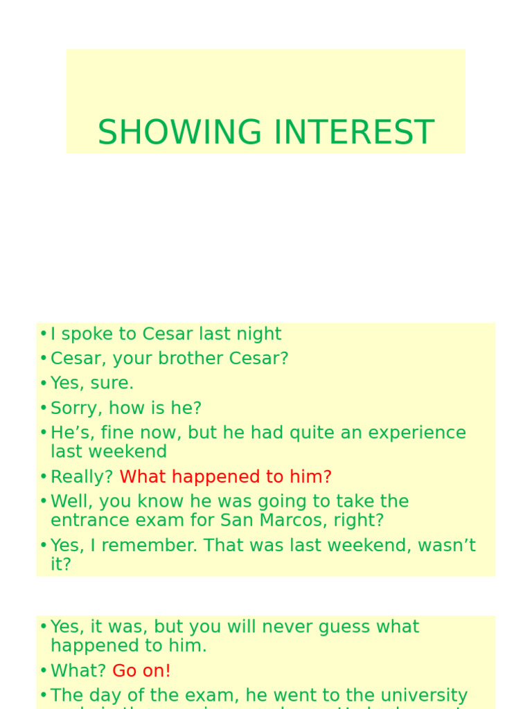 Intermediate 12 (Speaking 3) - 1 | PDF