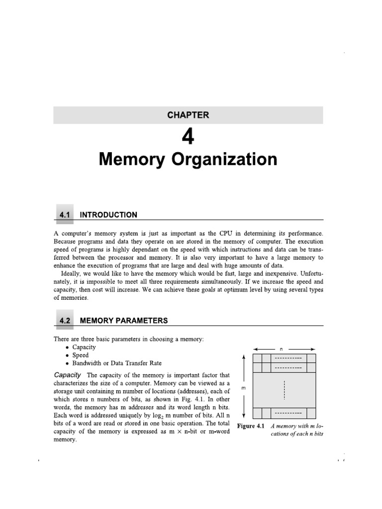 Memory Organisation | PDF