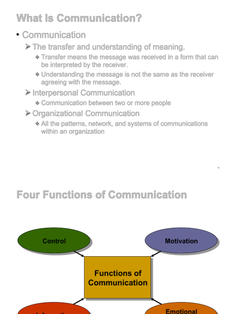 Understanding Communication Types and Functions | PDF