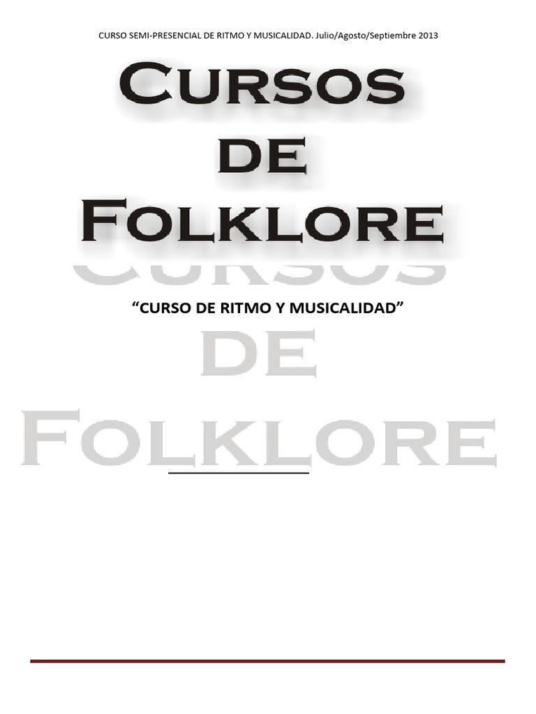 CURSO DE RITMO Y MUSICALIDAD - Envío #1 | PDF | Escuchando | Sonido