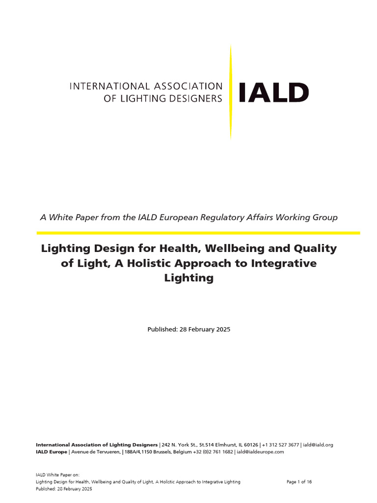 Integrative Lighting for Health & Wellbeing | PDF | Circadian Rhythm ...