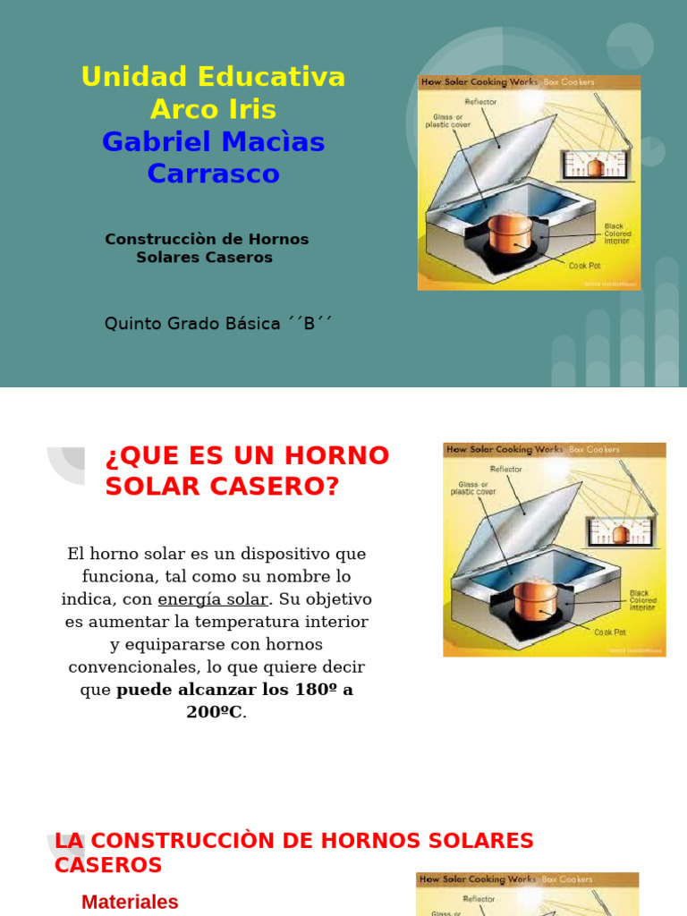 Cómo Hacer un Horno Solar Casero | PDF