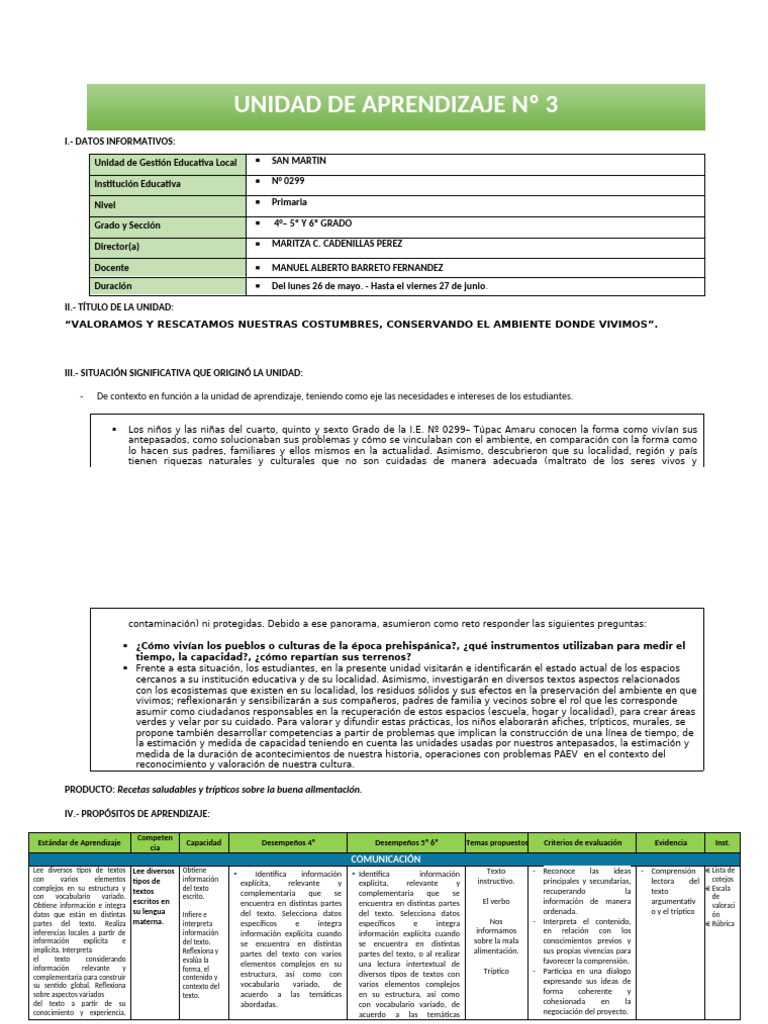 Unidad - 4 - Junio - V | PDF | Decimal | División (Matemáticas)