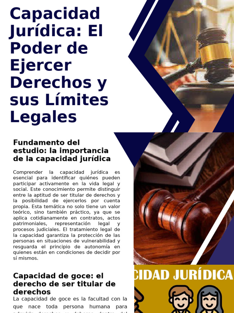 Capacidad Jurídica El Poder de Ejercer Derechos y Sus Límites Legales ...