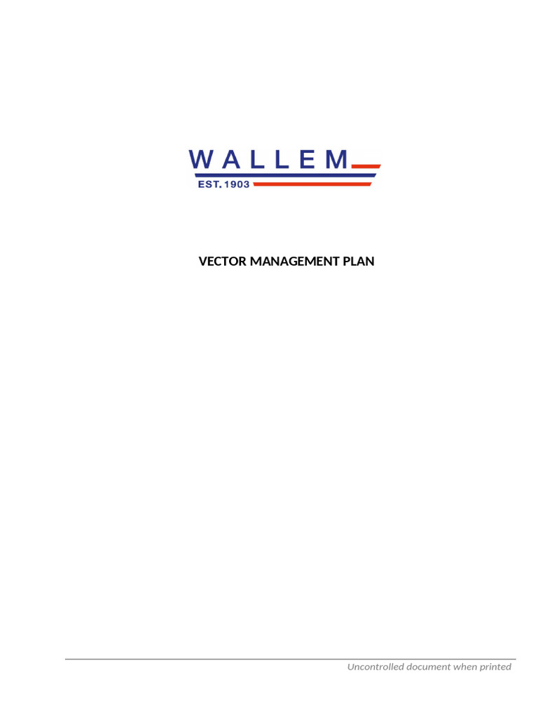 Vector Management Plan for Ships | PDF | Food Safety | Foodborne Illness