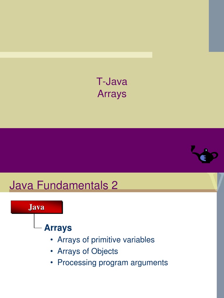 15t Java Arrays Pdf Array Data Type Array Data Structure 3555