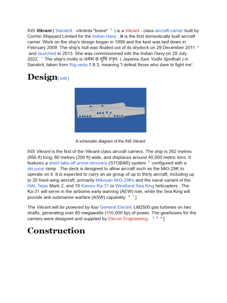 INS Vikrant | PDF