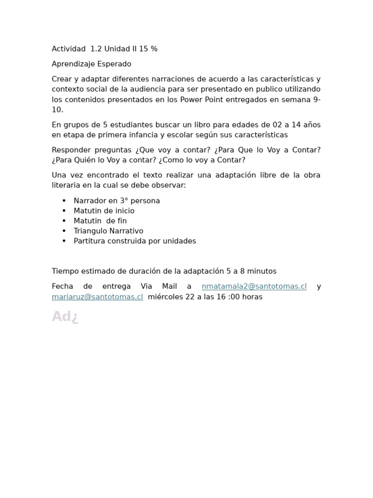 Actividad 1 Unidad II | PDF